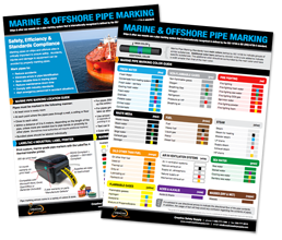 Marine / Offshore Pipe Marking Color Code Guide